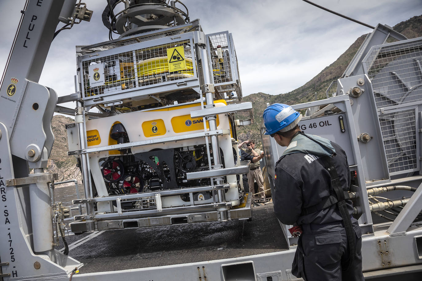 Fotos: Demostración del vehículo Rov Leopard a bordo del buque Neptuno ...