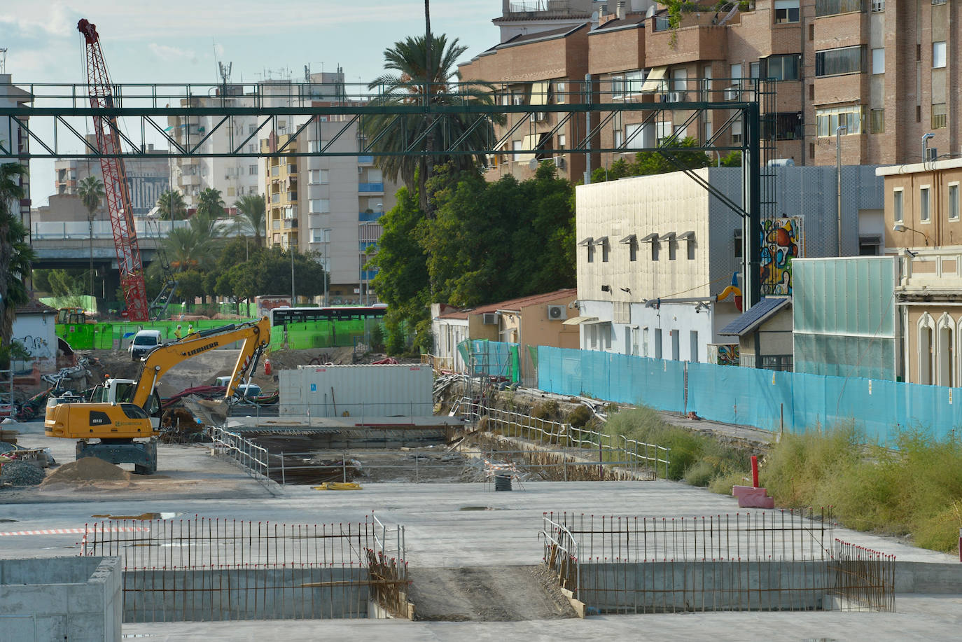 Fotos: Obras en la estación de tren del Barrio del Carmen de Murcia ...